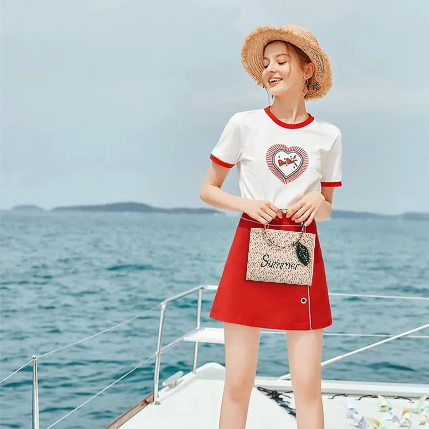 Larcenciel Chic Top-Handle Bag - Upgrade Your Summer Style - Perfect for Beach, Travel, and Daily Life
