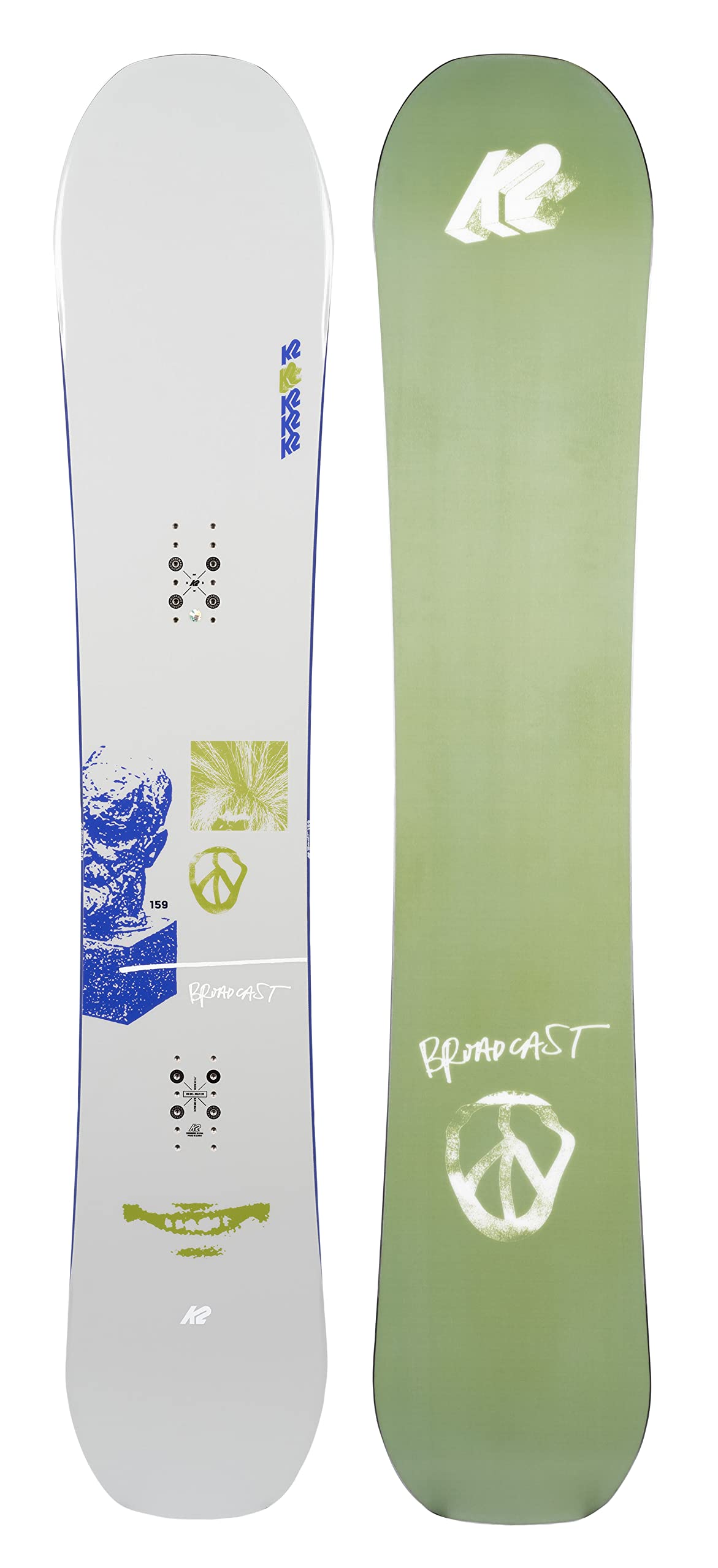 K2 Broadcast Snowboard Mens Sz 156cm