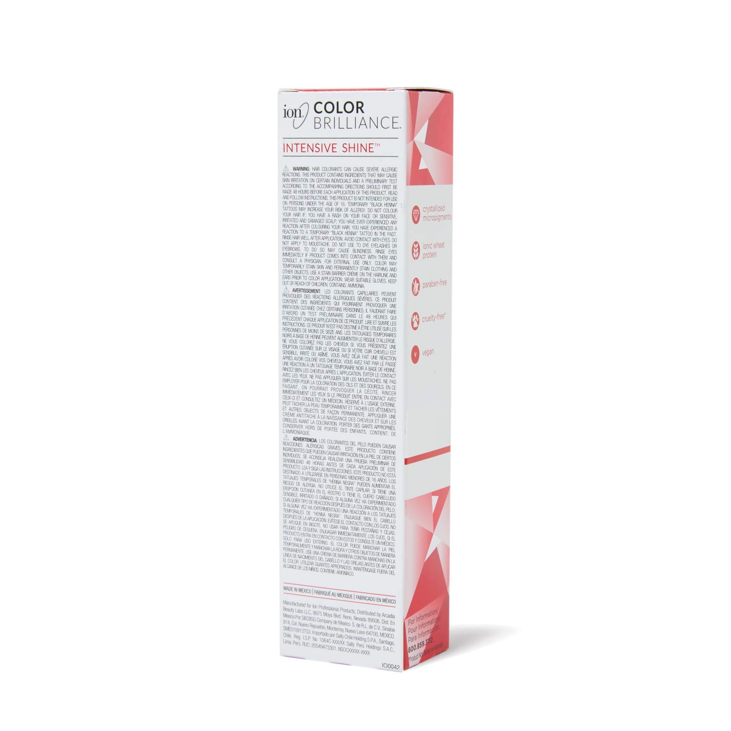 Ion True Tones for Dark Hair Permanent Crème Hair Color Red Red