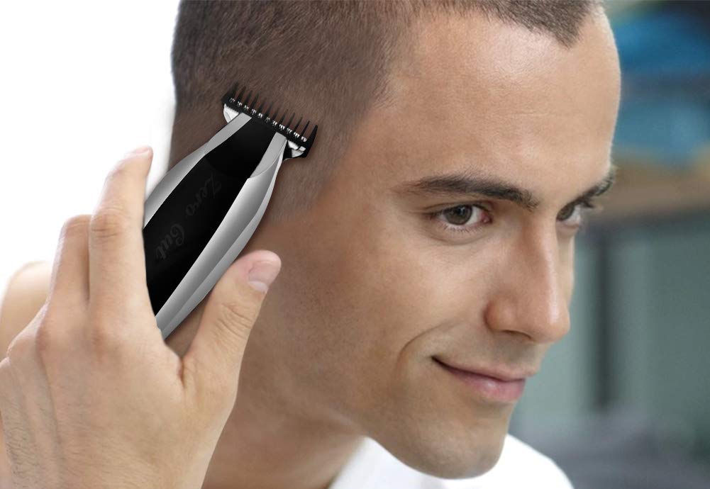 Hair Clippers for Men Professional, Cordless Clippers for Hair Cutting Beard Trimmer Barbers Haircut Grooming Rechargeable LED Display Silver