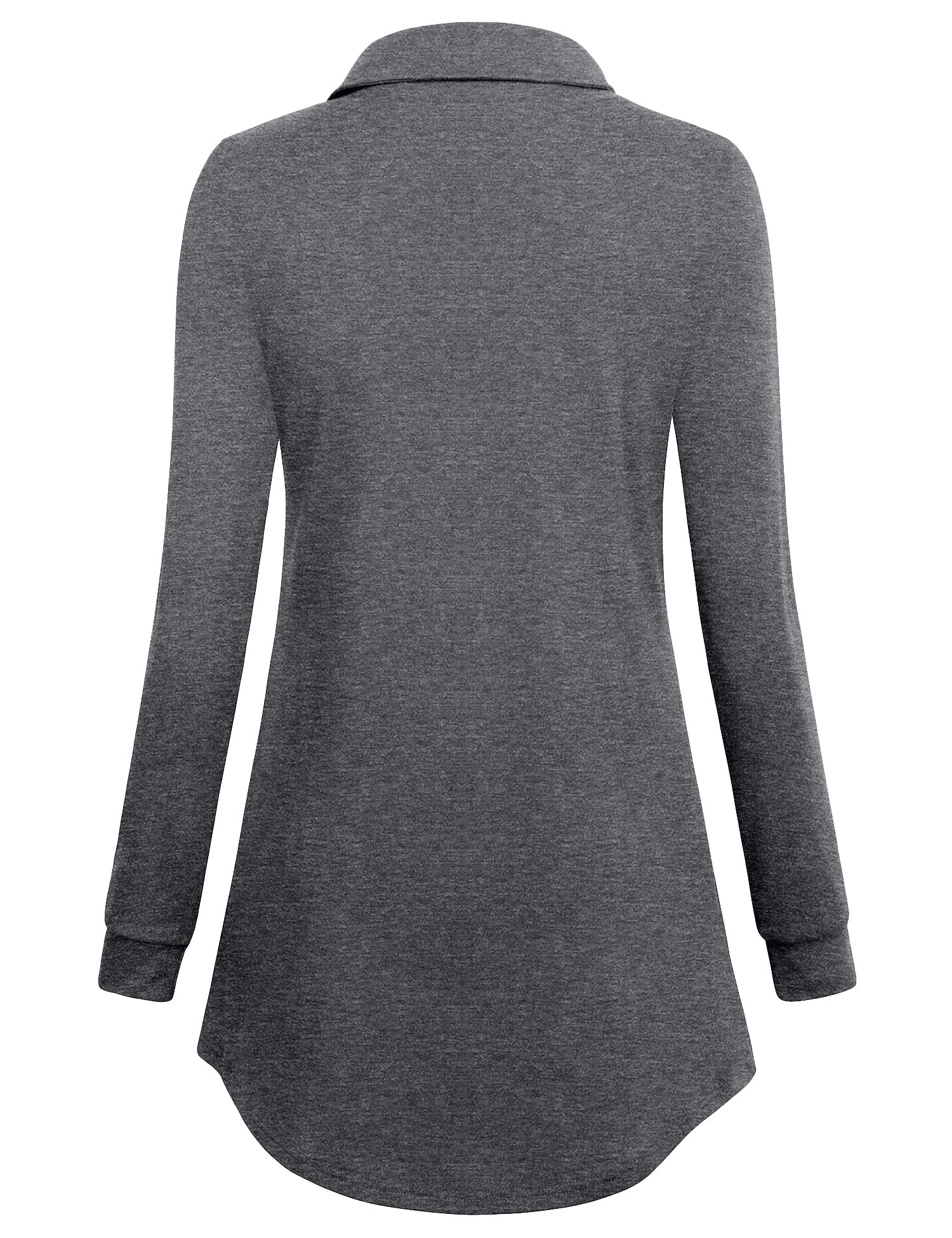 Gaharu Women Tops to Hide Belly Fat Pullover Sweatshirts Christmas Tunics Long Sleeve Swing Shirts Office Winter Clothes Dress Sweater Multi-grey,XXL