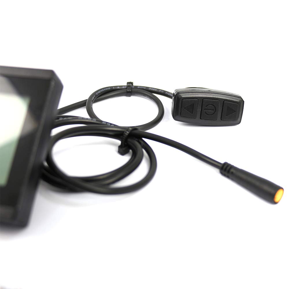 HOTEBIKE LCD Display for Electric Bike, 36V 24V 48V Rainproof Intelligent LCD Control Panel for Electric Bicycle Ebike Scooter