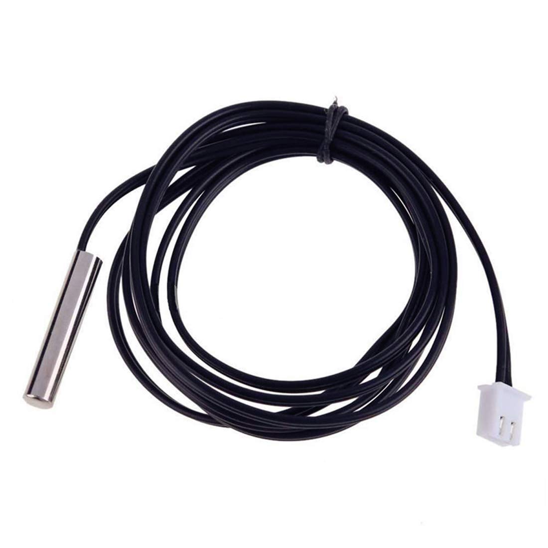 Hailege 5pcs NTC Temperature Sensor 100K 1% NTC B3950 Waterproof Probe Thermistor Accuracy Temperature Sensor Precision Temperature Probe 1M