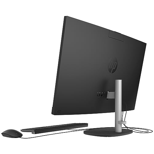 HP 27-inch FHD All-in-One Desktop, 13th Gen Intel Core i7-1355U, 32GB DDR4 RAM, 1TB PCIe SSD, WiFi 6, Bluetooth 5.3, Black, Keyboard & Mouse, Windows 11 Pro