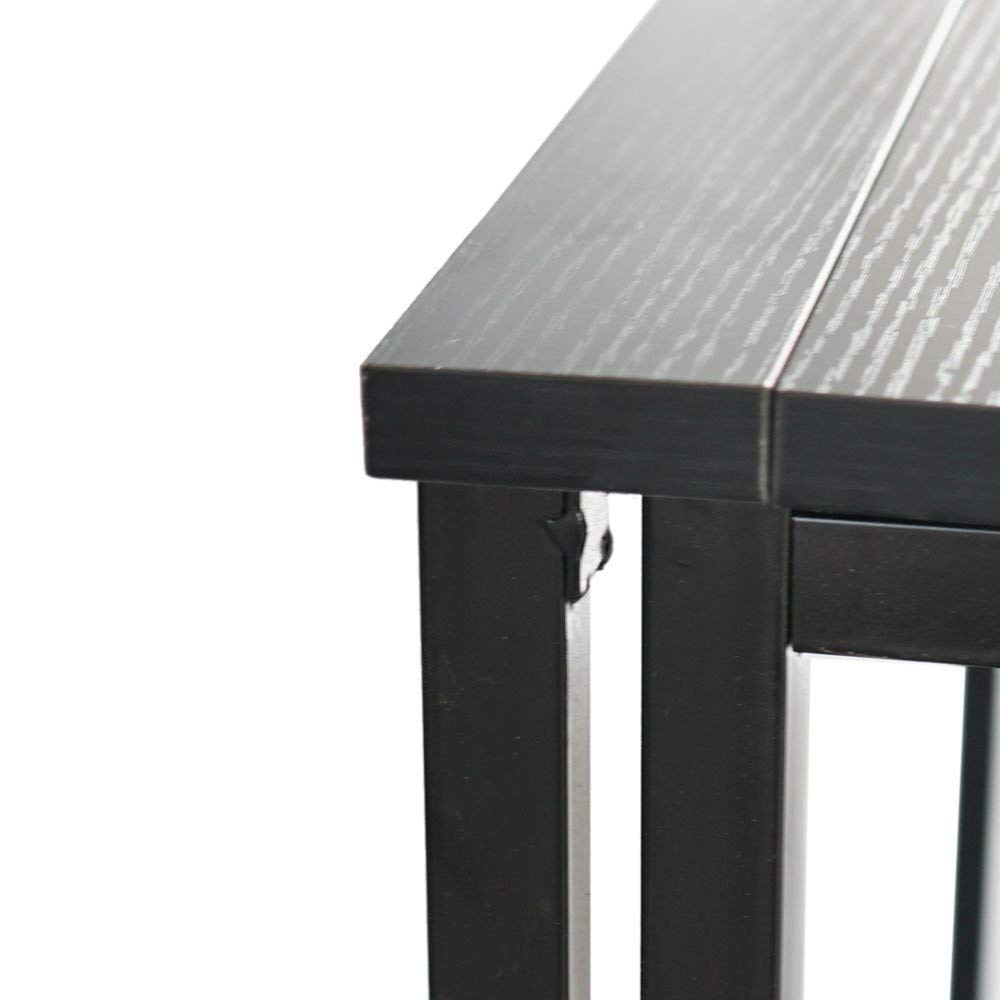 Goujxcy Computer Desk,Modern Foldable Corner Writing Table Study Laptop PC Desk Book Stand Tray Home Office Furniture Study Workstation for Small Spaces and Students Laptop Black