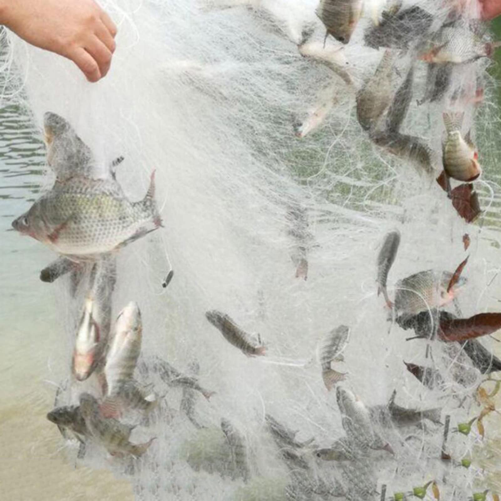 HWTOP Fishing Nets, Bait Trap Nets, Floating Nets, Outdoor Fishing Tools, Strong and Durable, Suitable for Various Waters