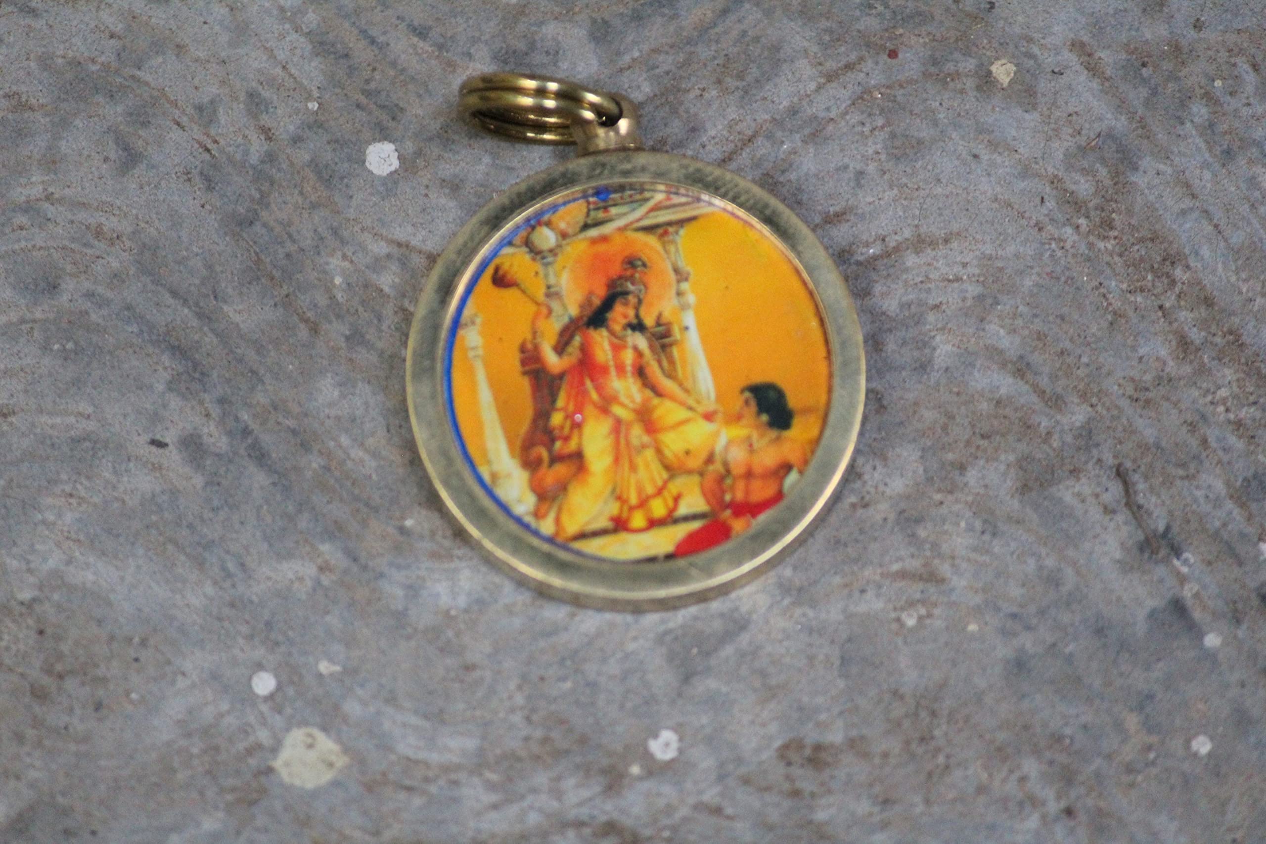 Jet Unique design BAGLAMUKHI Yantra Pendant Remove Negativity positive energy unisex Pendants Good look Pendant (Baglamukhi Yantra)