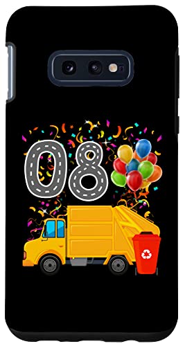Galaxy S10e Happy O8 Birthday Rear Loader Garbage Truck Case