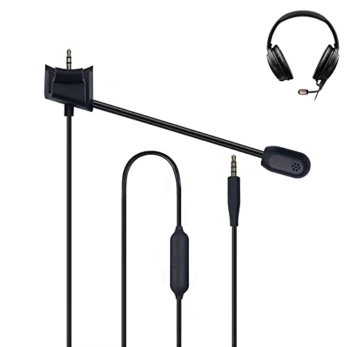 ienza Audio Cable Cord Wire with Microphone Boom with Mute Switch Compatible with Bose QuietComfort 35 II (QC35 II) Gaming Headset for PC, Laptop, PS4/PS5, Xbox One/Series S/X Controllers