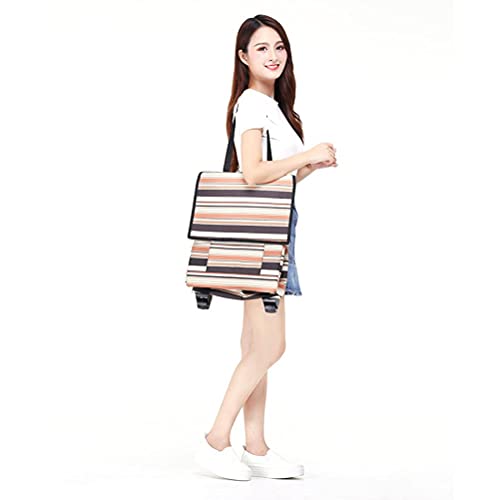 ZICRIC Foldable Shopping Cart with Wheels Rolling Folding Grocery Rolling Pulling Utility Trolley Collapsible Tote Oxford Trolley Bag for BBQ Women Laundry Duffel Fast Food Delivery