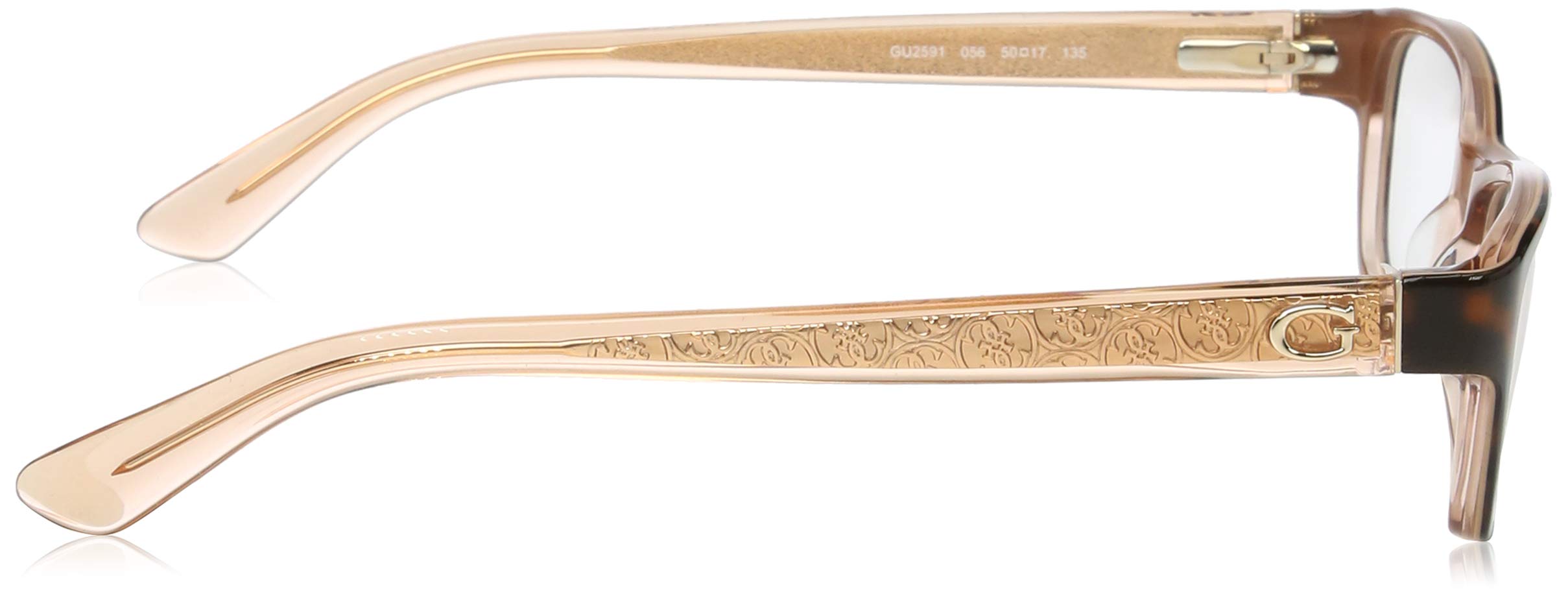 Guess GU2591 Eyeglass Frames - Havana Frame, 50 mm Lens Diameter GU259150056