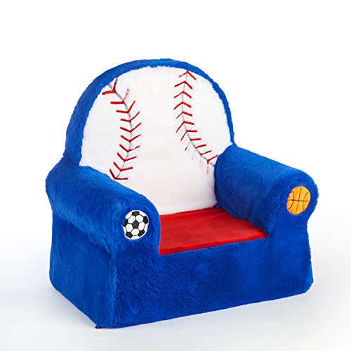 Heritage Kids Figural Foam Chair Sports, Ages 3+, Blue