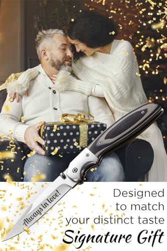 Grand Way Customized pocket Knife – Customized Gifts – Men’s Unique Knife for Him – Best Custom Knives – Cool Engraved Present for Husband Boyfriend – Gift for Birthday 04003 PS