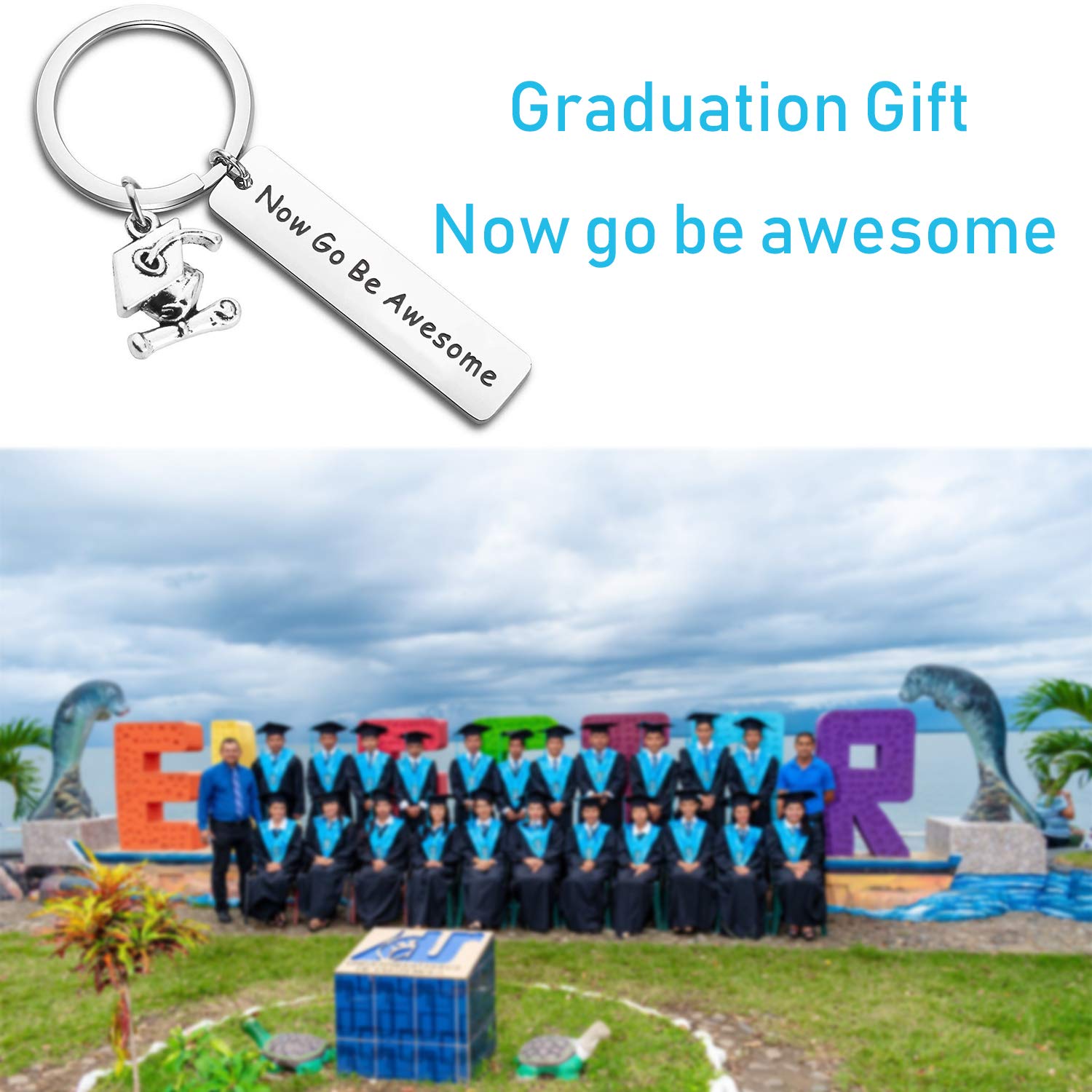 Graduation Gift Now Go Be Awesome GIft for Graduate High School/Senior/University/College Graduation Congratulations Gift (Now go be awesome)