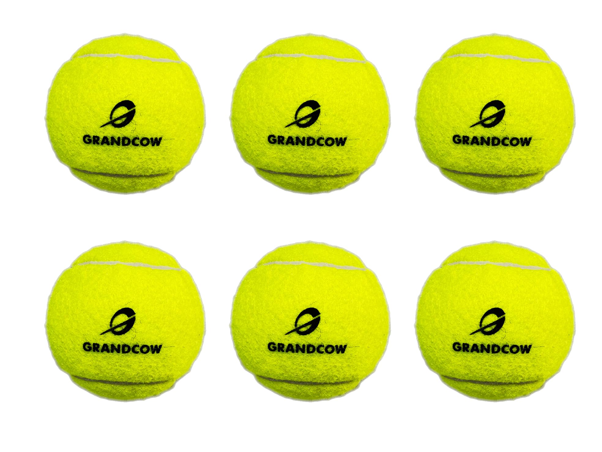 GRANDCOW Padel Ball Beach Tennis POP Paddle Ball Natural Rubber with Great Flex Elasticity (6 Balls)
