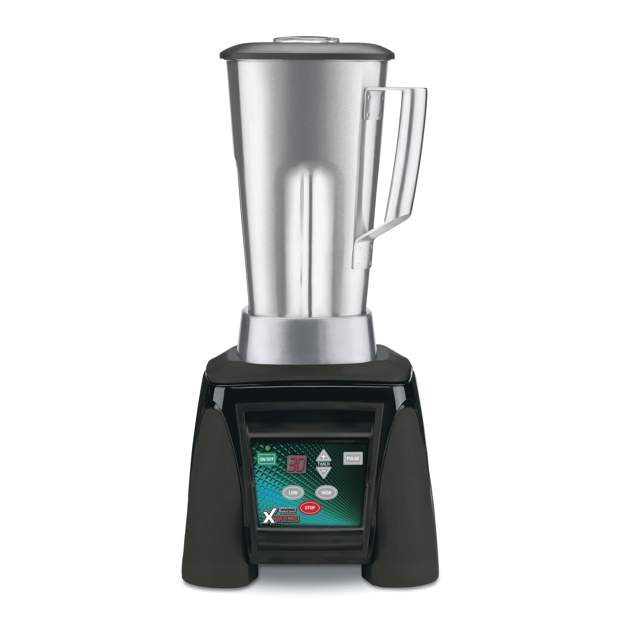 Waring Commercial MX1100XTS 3.5 HP Blender with Electronic Keypad, 30 Second Countdown Timer, Pulse Feature and a 64 oz Stainless Steel Container, 12-V, 5-15 Phase Plug