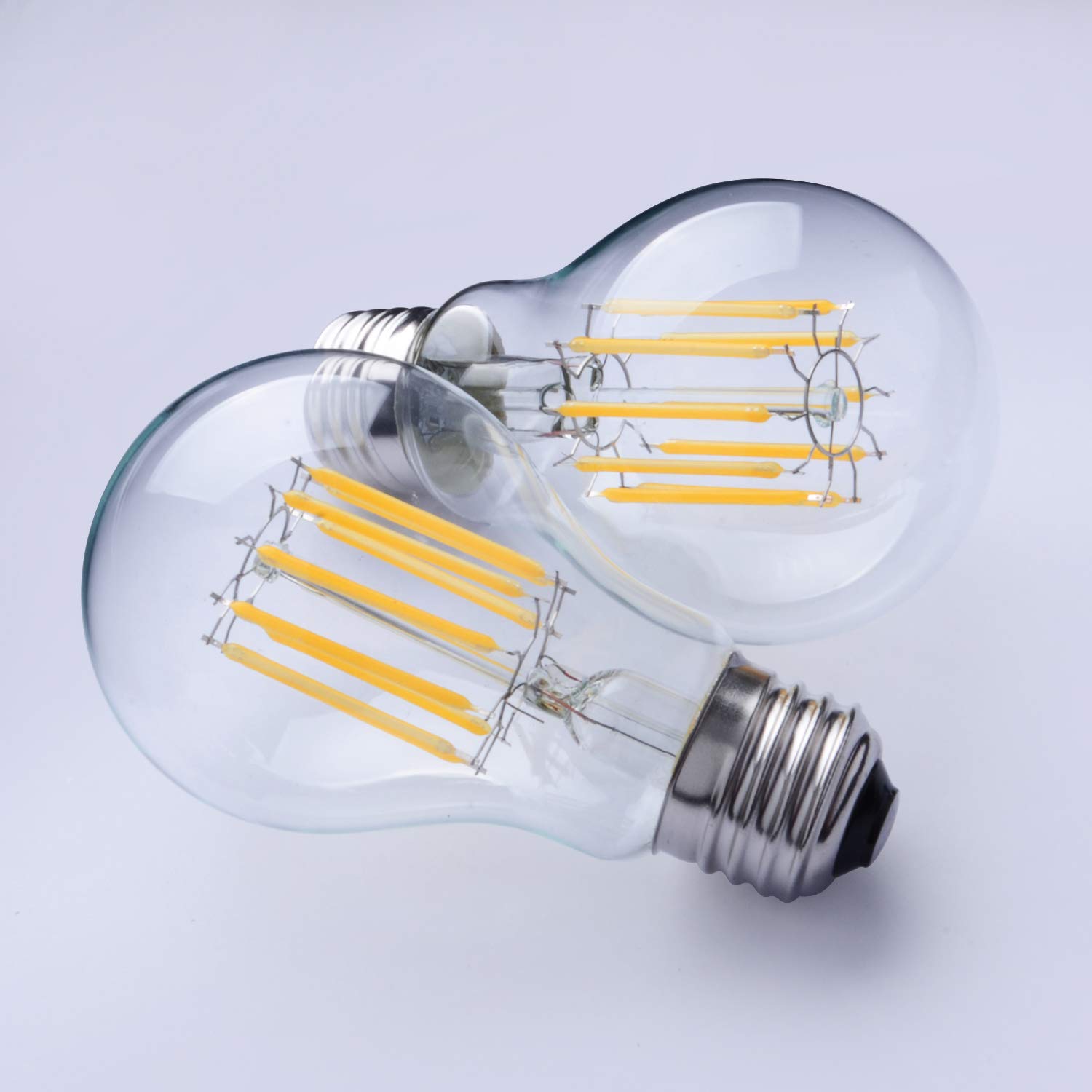 gezee A19(A60) Antique Shape,Dimmable 10W Edison Style Vintage LED Filament Light Bulb, 100W Incandescent Replacement,Warm White 2700K,1000LM, E26 Medium Base Lamp, Clear Glass Cover(3 Pack) …