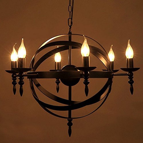 Hnynbe E12 Candelabra LED Bulbs 30 Watt Equivalent, Soft White 3000K, Matte Filament LED Chandelier Light Bulbs 4W, 300lm, Vintage Ceiling Fan Light Bulb with Flame Tip,Non-Dimmable,6 Pack