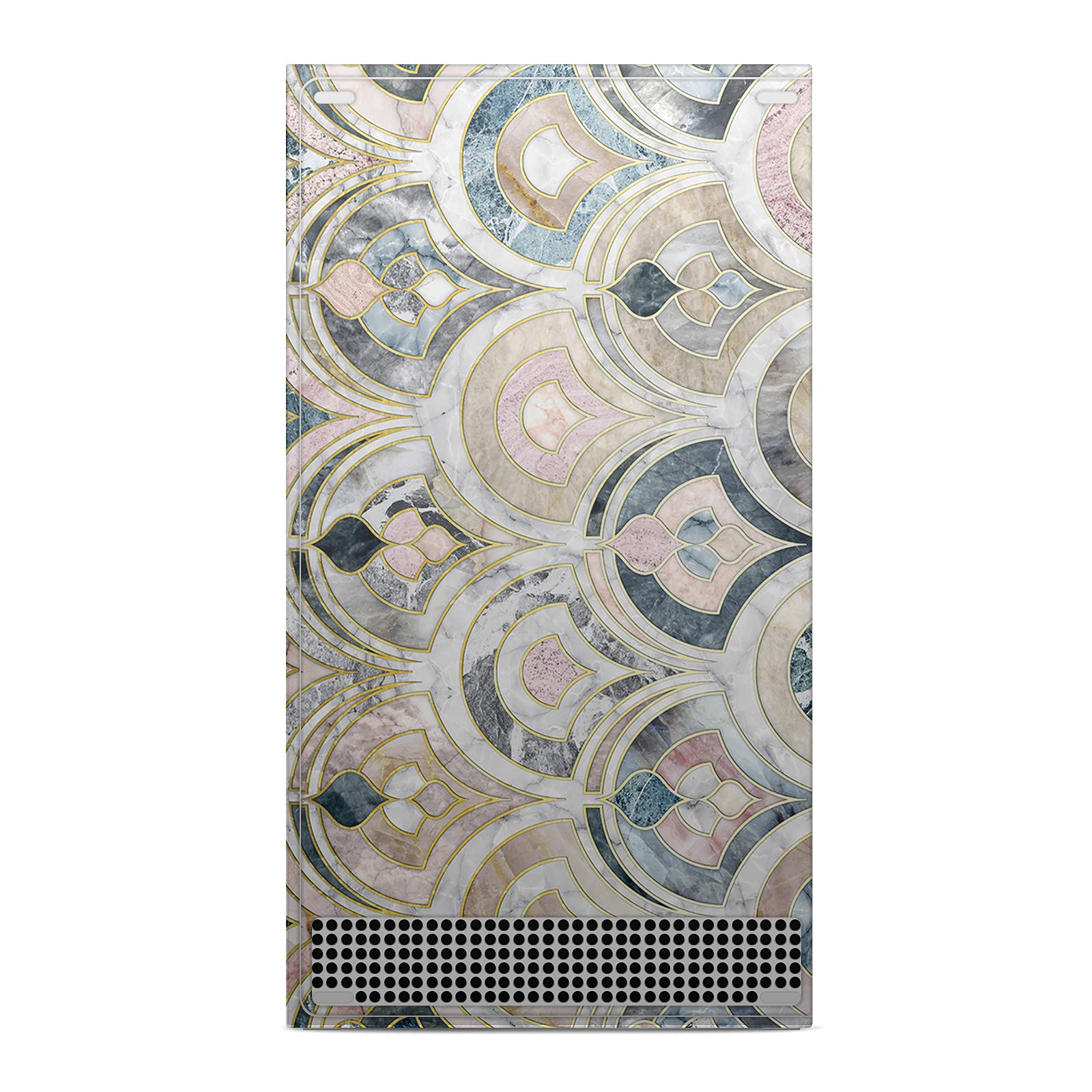 Head Case Designs Officially Licensed Micklyn Le Feuvre Art Deco Tiles in Soft Pastels Art Mix Vinyl Sticker Gaming Skin Case Cover Compatible with Xbox Series S Console and Controller Bundle