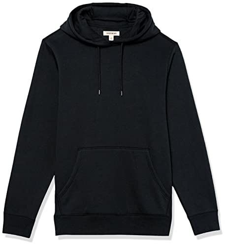 Goodthreads Men's Washed Fleece Pullover Hoodie, Black, XX-Large