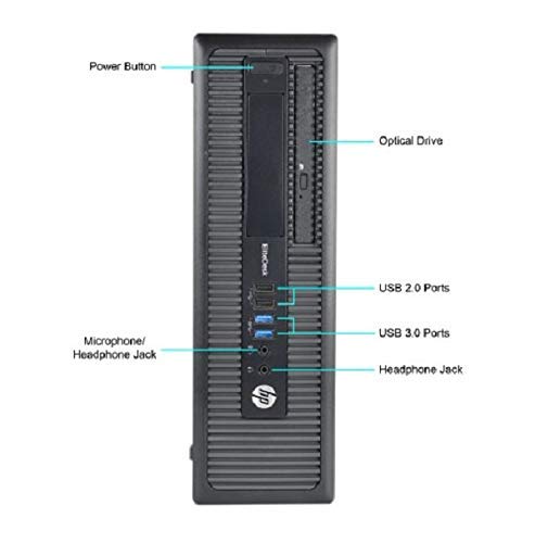 HP EliteDesk 800 G1 Small Form Business High Performance Desktop Computer PC (Intel Core i5 4570 3.2G, 8GB RAM DDR3, 1TB HDD, DVD-ROM, HDMI, Windows 10 Professional) (Renewed)
