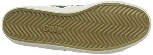 Gola Men's Mark Cox Trainers, Off White Off White Dark Green Wn, 8