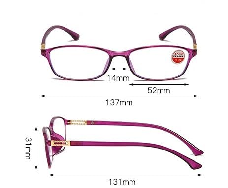 HDTVTV Clear Vision Computer Readers Lightweight Reading Glasses Eyewear Blue Light Blocking Flat Light Mirror (Color : C3, Size : +250)