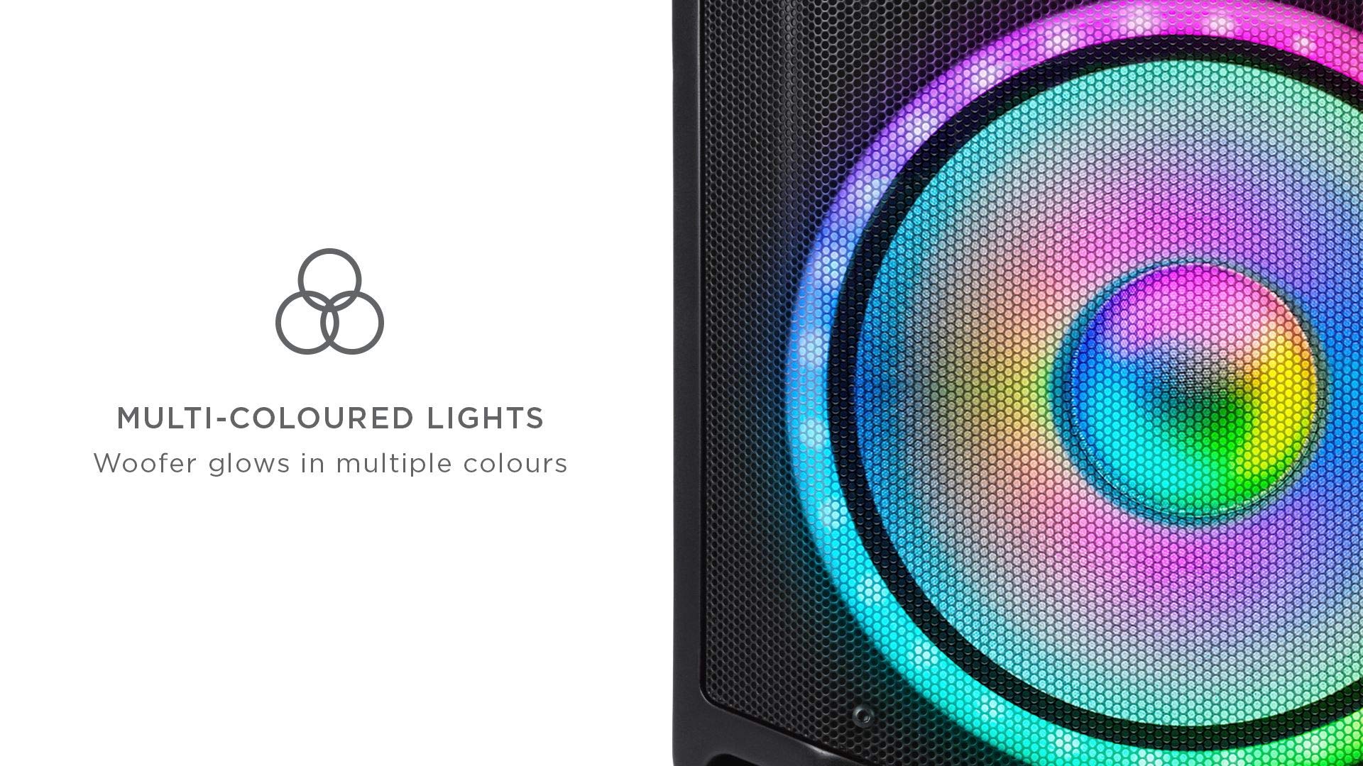 Ion Total PA Premier 500-Watt Party Speaker - Robust High-Power and Bright Sound with LED Visual Effects and Microphone (Renewed)