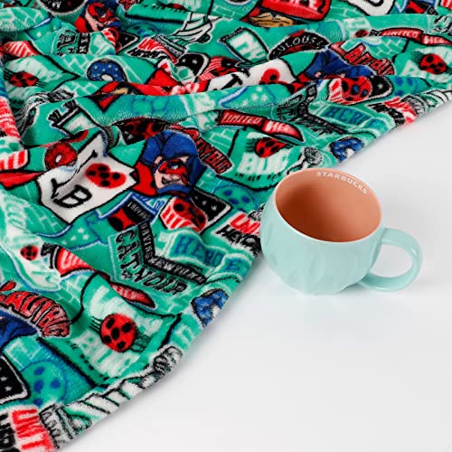 ZonLi Kids Blanket Flannel Fleece Throw Blanket Twin Size 60" x 80" Cat Noir Miraculous Ladybug Bluey Blankets for Boys Soft Fuzzy Plush Blanket Cozy for Travel Bed Saint Patrick Spring