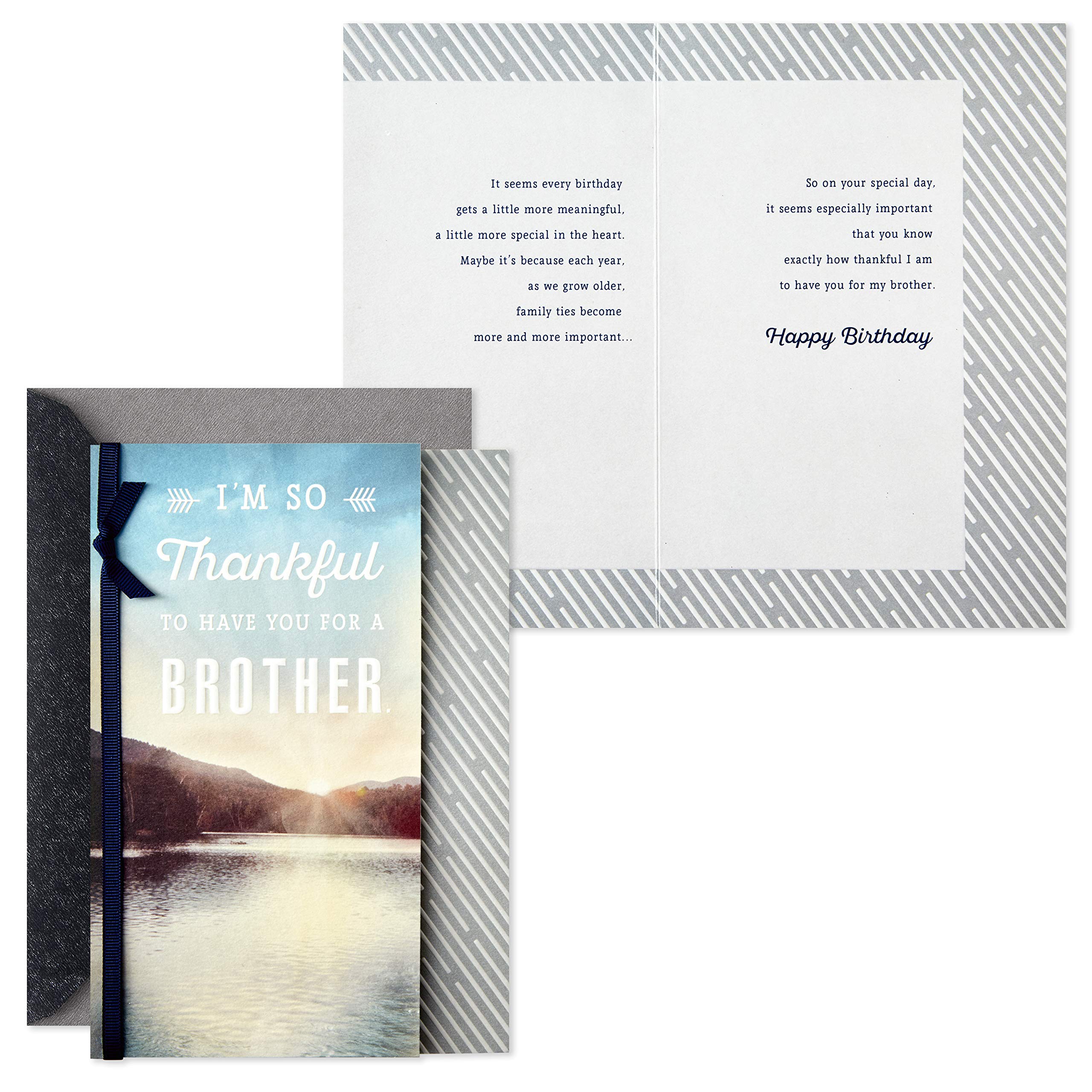 Hallmark Birthday Card for Brother (So Thankful)