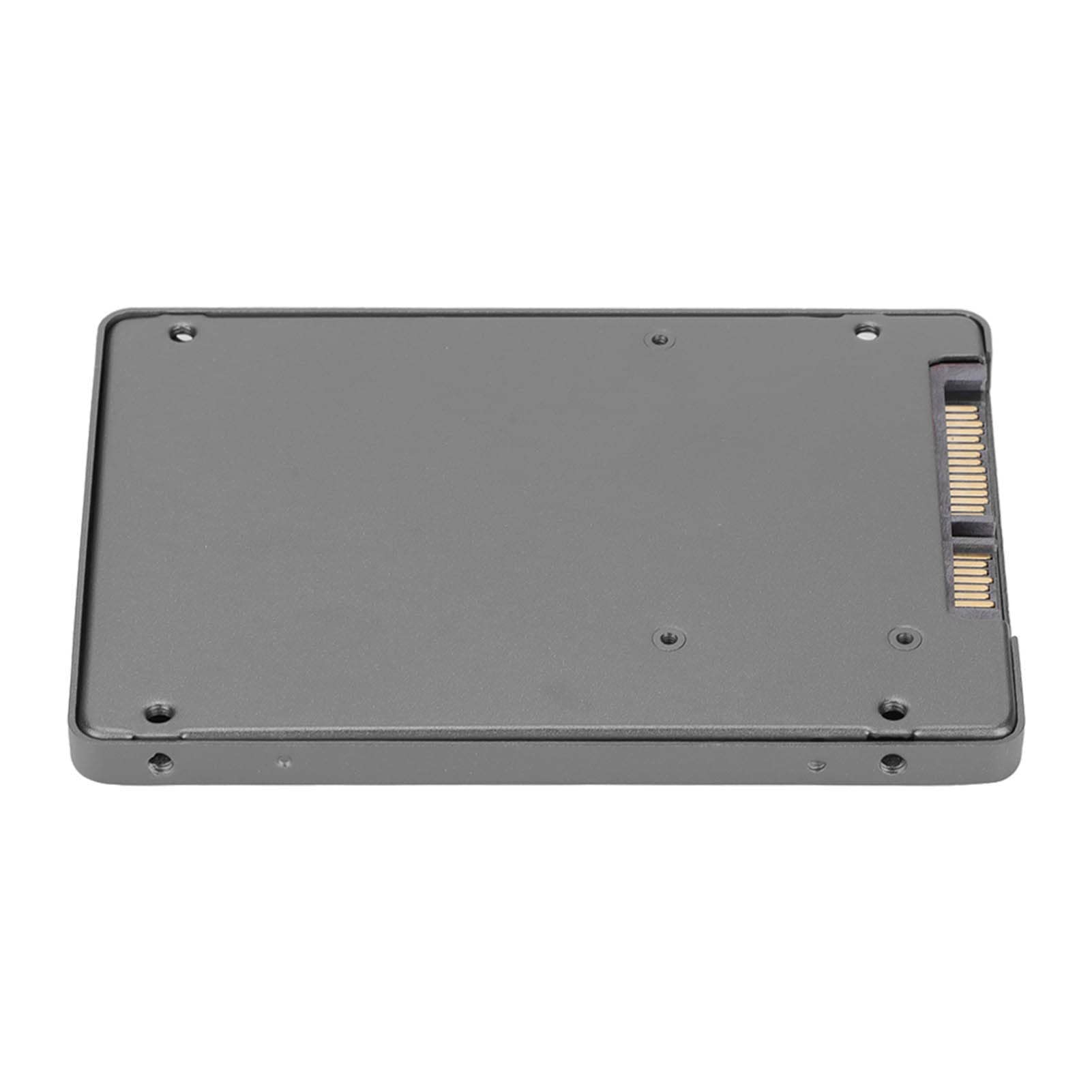 MSATA to SATA3.0 Hard Drive Adapter Card Aluminum Alloy SSD Adapter Enclosure Ultra Thin Stable Durable Lightweight for Office, Home and PC (Gray)