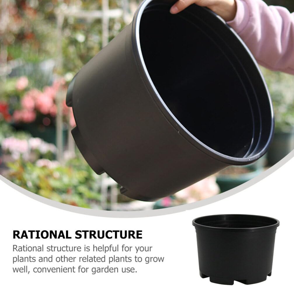 GANAZONO Flower Pots Flower Garden Pot Plant Round Cylinder Plastic Plant Pots
