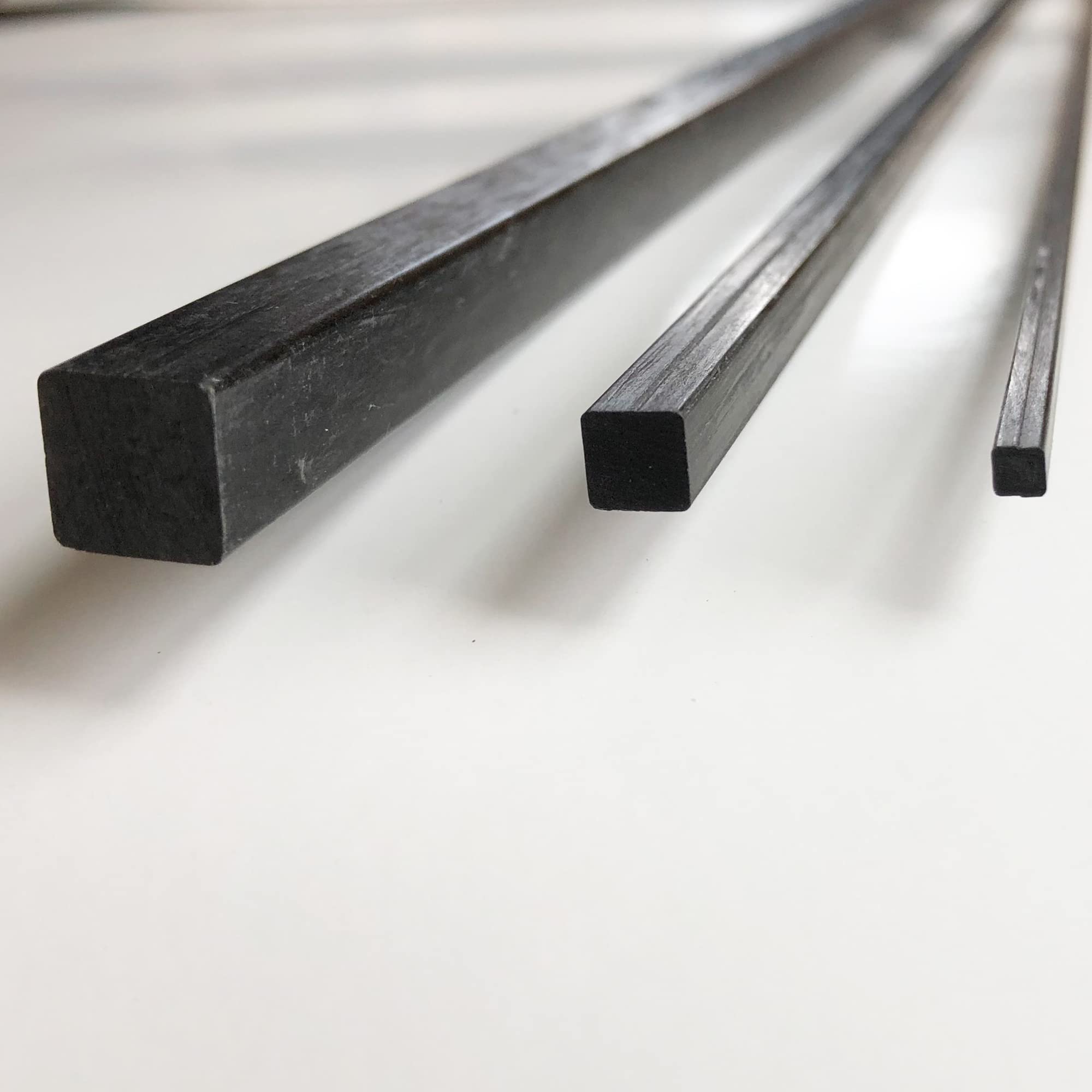 KARBXON β Square Carbon Fiber Rod - 8mm x 1000mm β Pultruded Square Solid Rod - Black Matte Finish - Pure Solid Carbon Fibre Square Tube shafts - for RC Planes-Drones, Boat DIY Craft Projects