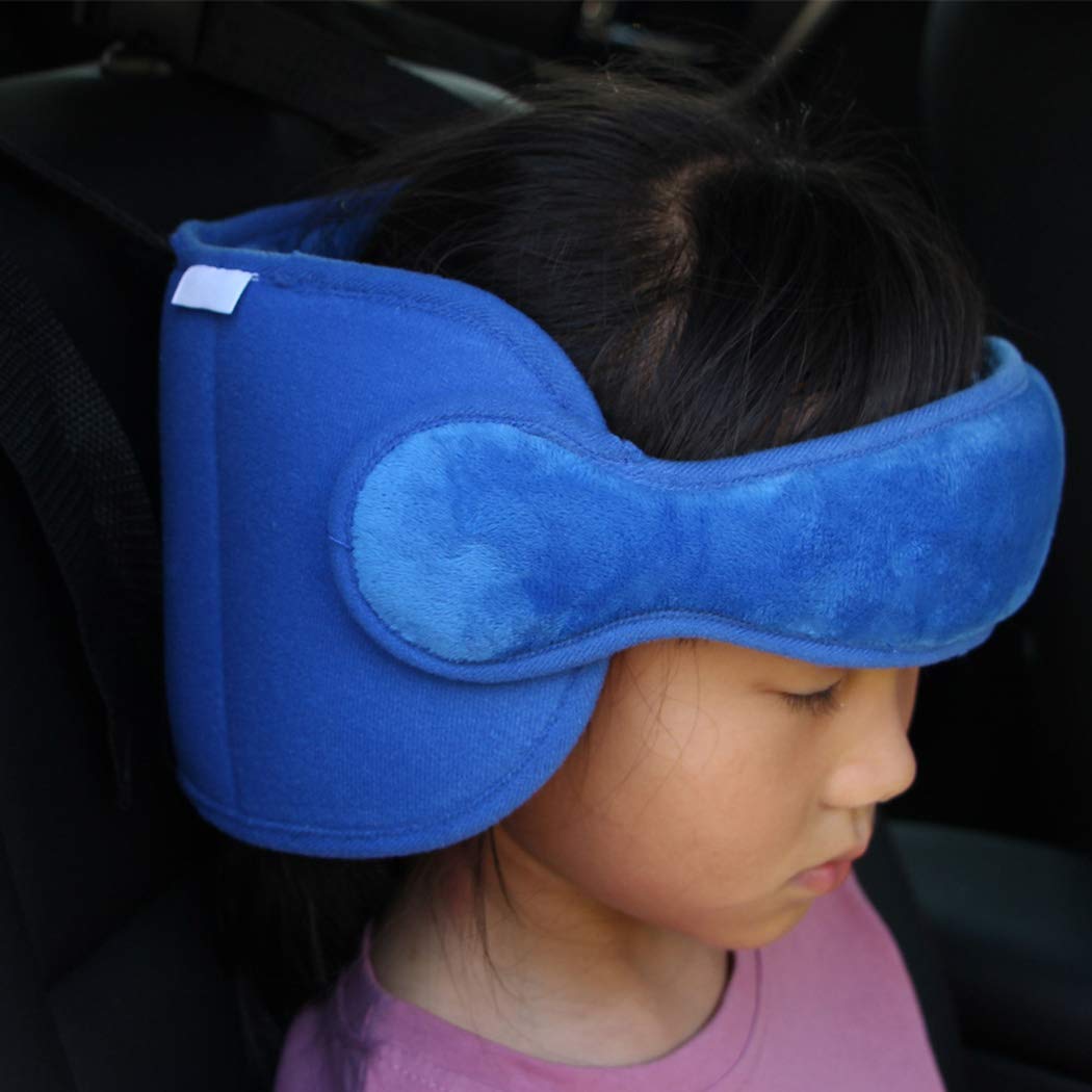 Head Support Travel Car Seat Stroller Child Head Protection Neck Relief for Toddler Baby Kids （Blue）