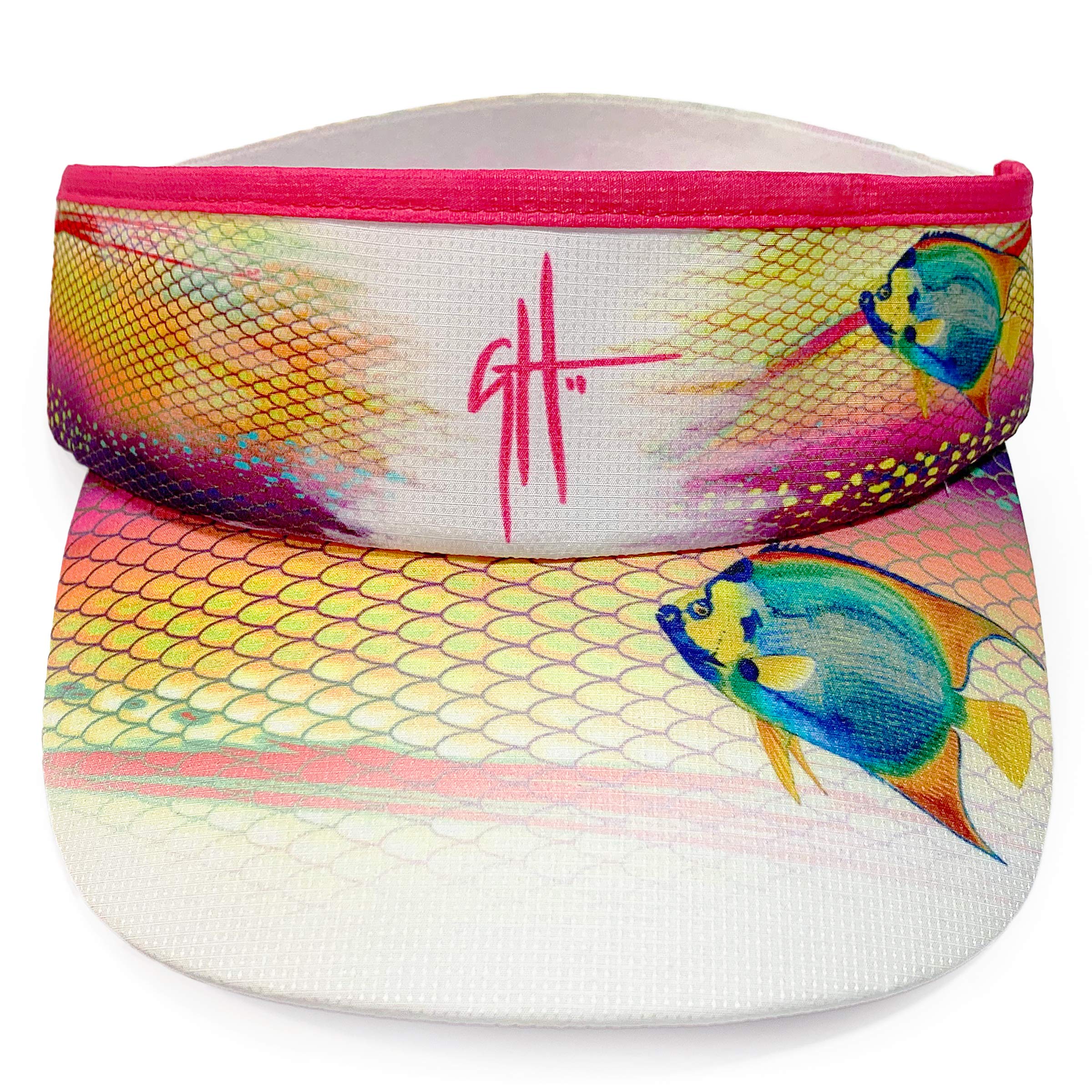 Guy Harvey Tropical Fish Race Visor, Tropical Fish, One Size