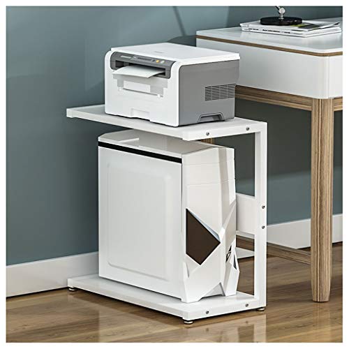 Tingting1992 Printer Stand Simple Desktop Printer Stand Two- Layer Storage Rack Printer Stand Landing Desk Organizer Storage Shelf for Home and Office Desk Shelf (Color : B)
