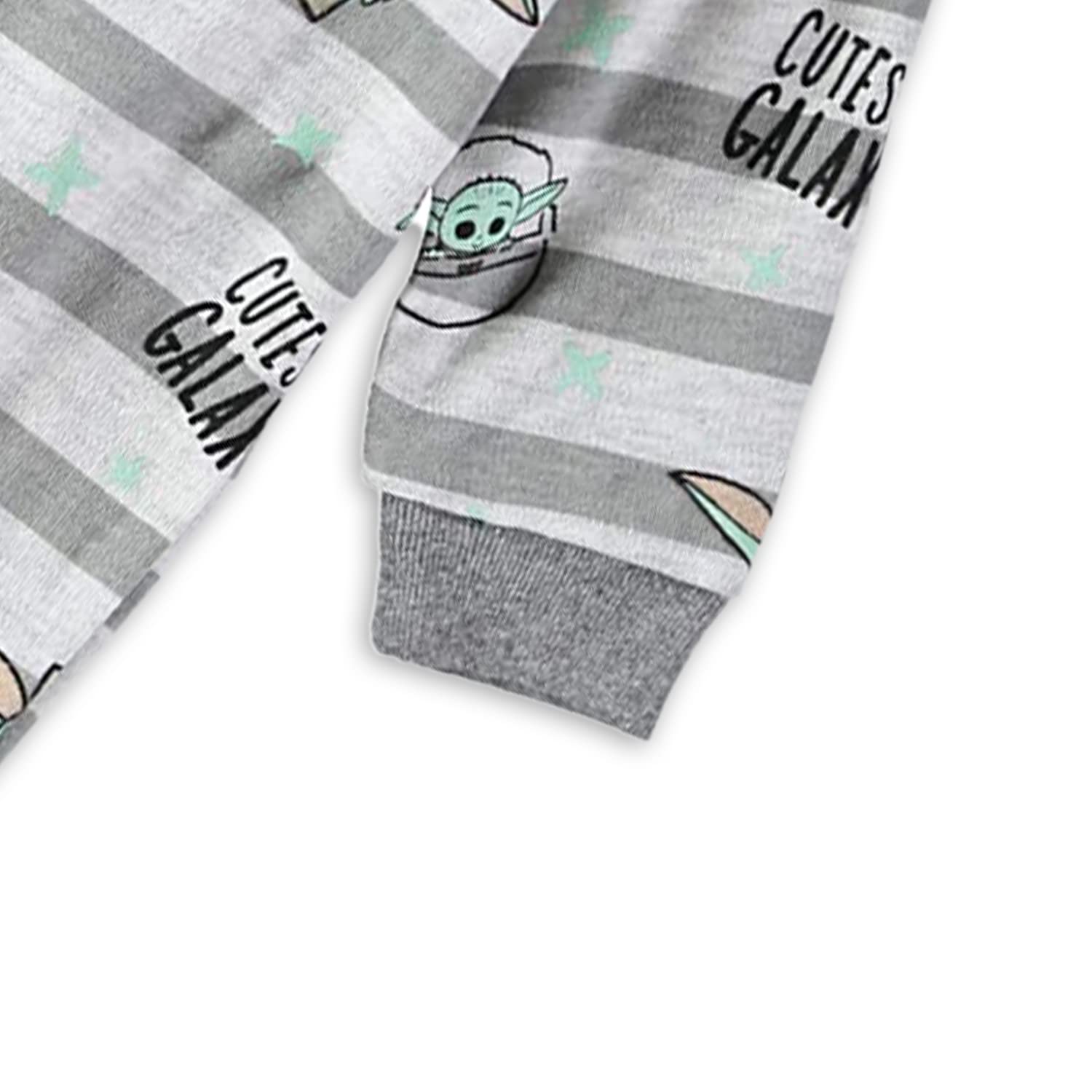 Happy Threads Star Wars Baby Boys One Piece Sleeper - Footed Baby Pajamas - Baby Boy Clothes - Footie Pajamas (Grey/Green/Brown, 3-6 Months)