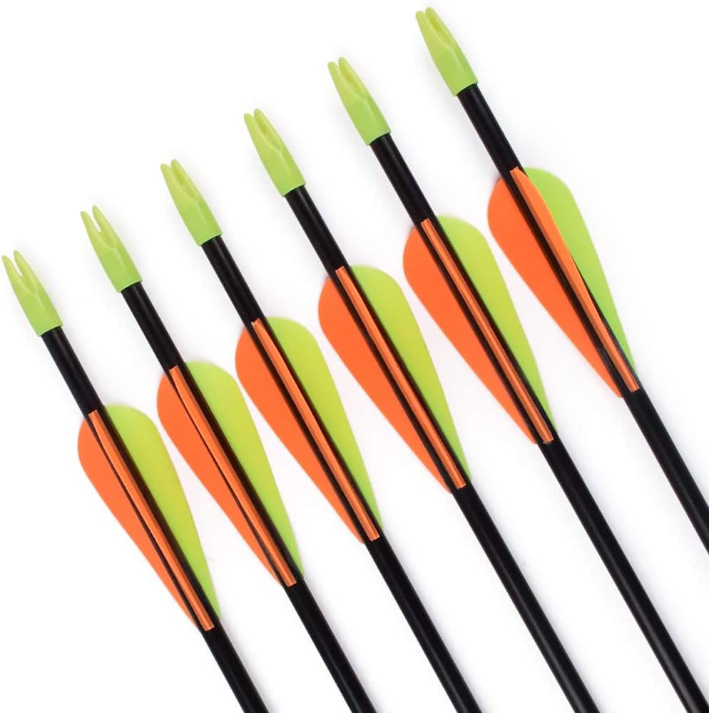 GPP 28" Fiberglass Archery Target Arrows - Practice Arrow or Youth Arrow for Recurve Bow- 12 Pack