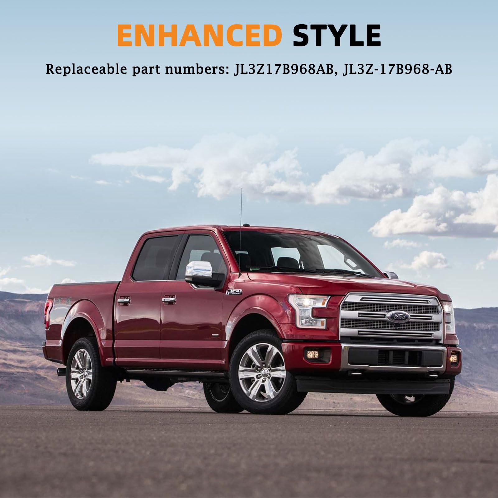 KARPAL Front Bumper Lower Center Cover Compatible With 2018-2020 Ford F-150 3.3L 5.0L JL3Z17B968AB