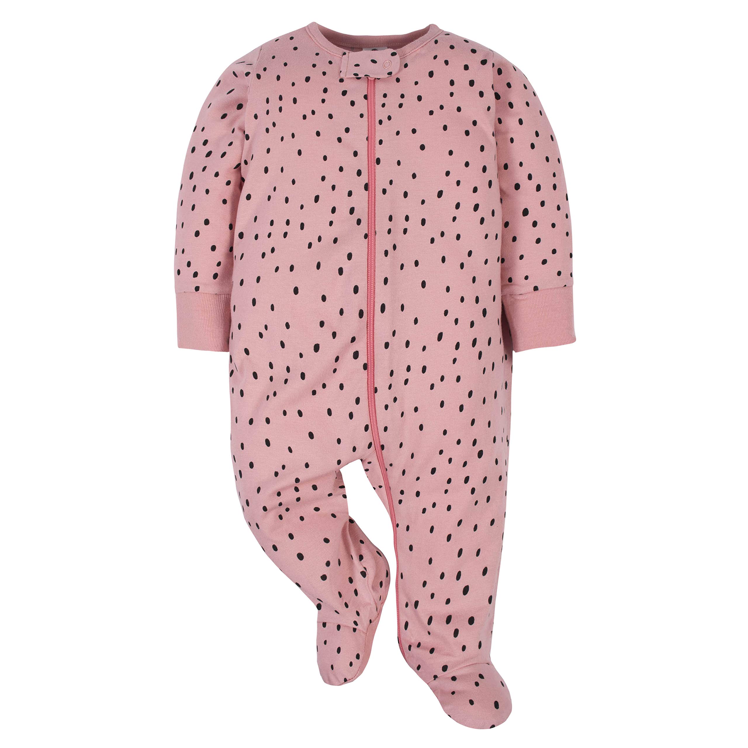 Gerber Baby Girls 4 Pack Sleep 'N Play Footie Bear Pink 6-9 Months