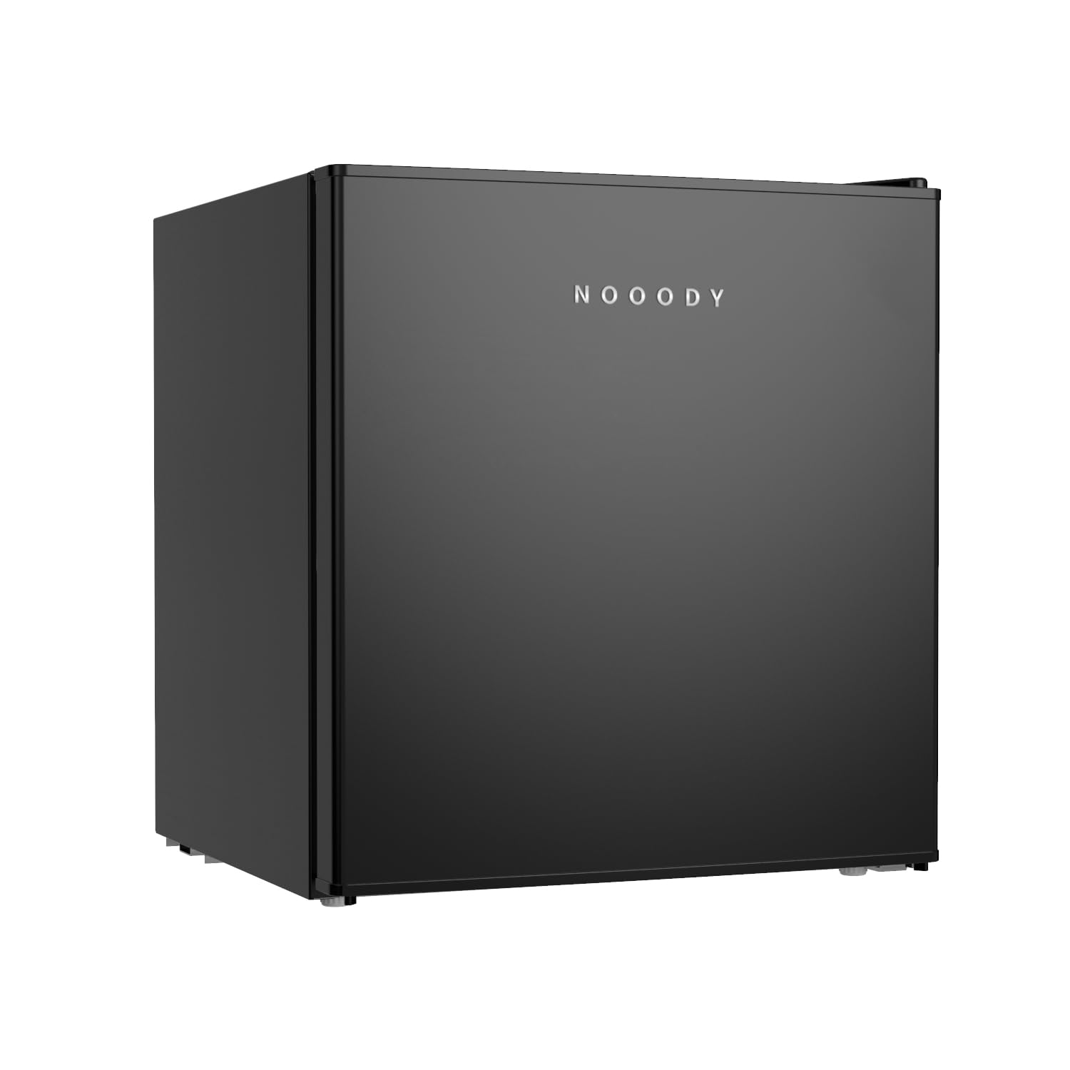 Nooody 1.6 Cu.ft Mini Fridge with Freezer, Adjustable Thermostat, Energy Saving, Low Noise, Single Door Compact Refrigerator for Dorm, Office, Bedroom (black)