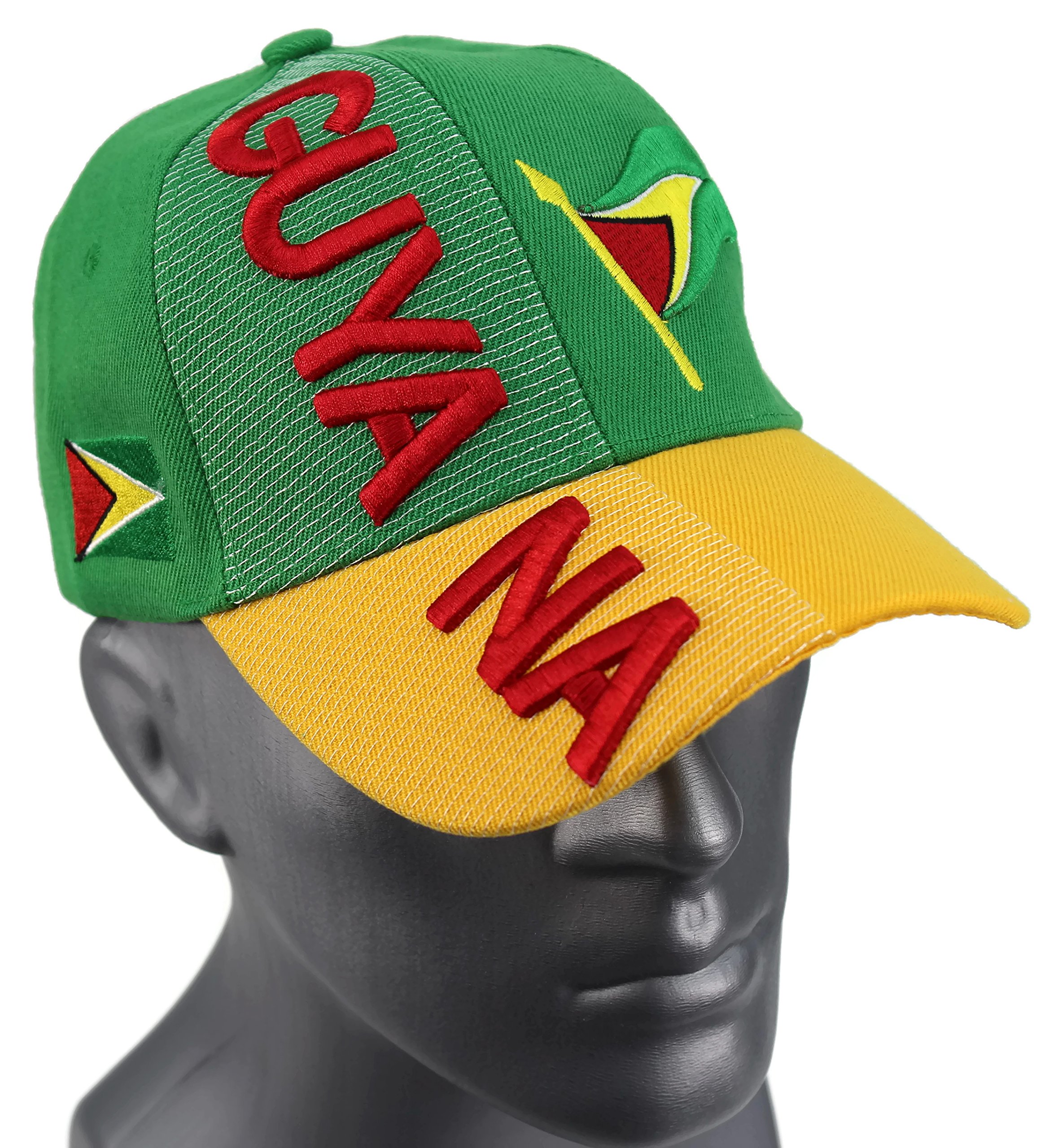 High End Hats Men’s Baseball Cap - Embroidered Baseball Hat for Men Adjustable, Trinidad & Tobago, Black Red, One Size
