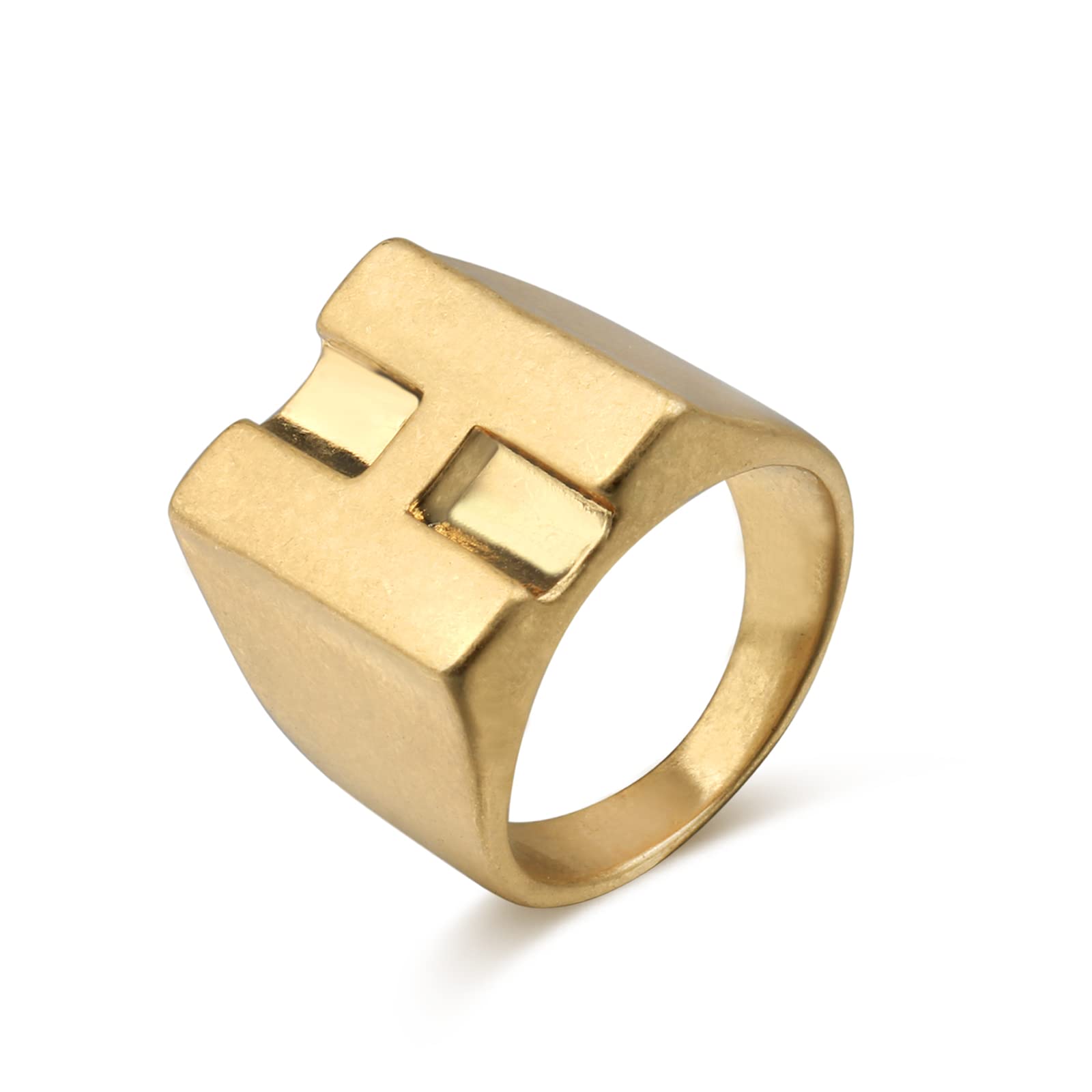 Initial H S Ring Set HS Letter Chunky Gold Singer Rings for Women Men…