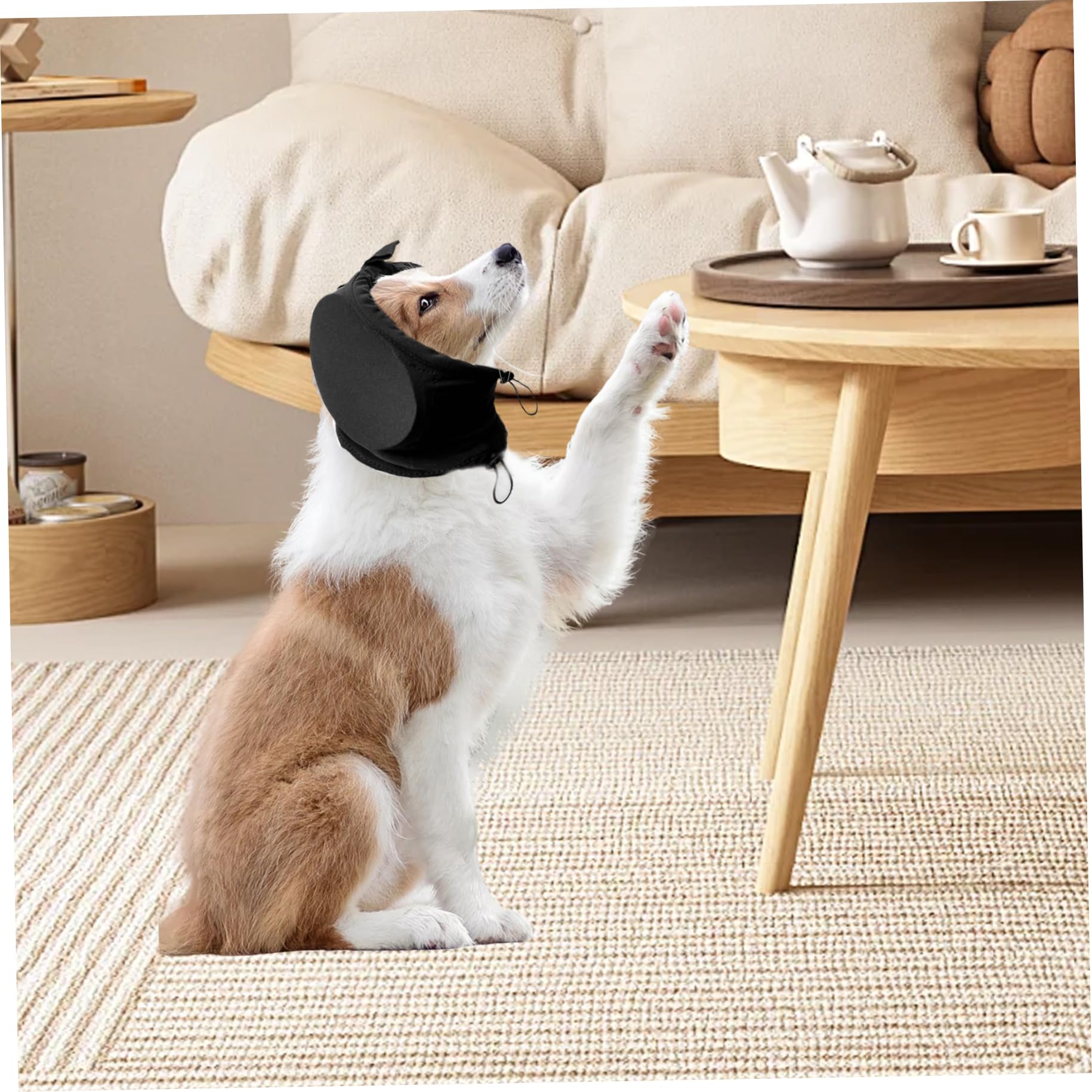 XJKLBYQ Dog Ear Muffs Noise Protection Noise Cancelling Headphones for Dogs, Dog Earmuffs, Dog Ear Plugs with Drawstring Fixing M