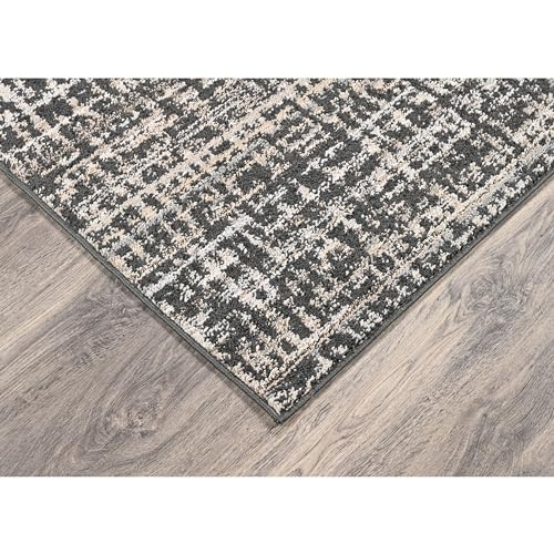 Garland Rug Rumba 9 ft. x 12 ft. Area Rug Cinder Gray/Earth Tone