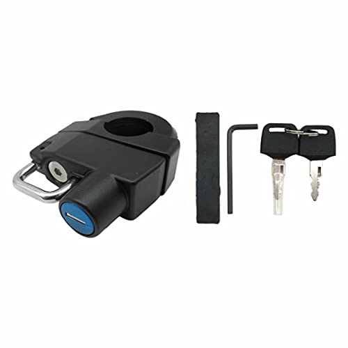 Gxcdizx New! Motorcycle Universal Helmet Lock Helmet Lock with Two Keys Fits for 25mm Engine Crankcase Crash Bar Motorbike