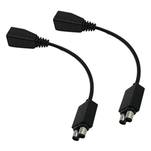 High Performance 1 Pair Power Adapter Cord Cable Compatible with Microsoft Xbox 360, Suitable for Microsoft Xbox One RIUSE