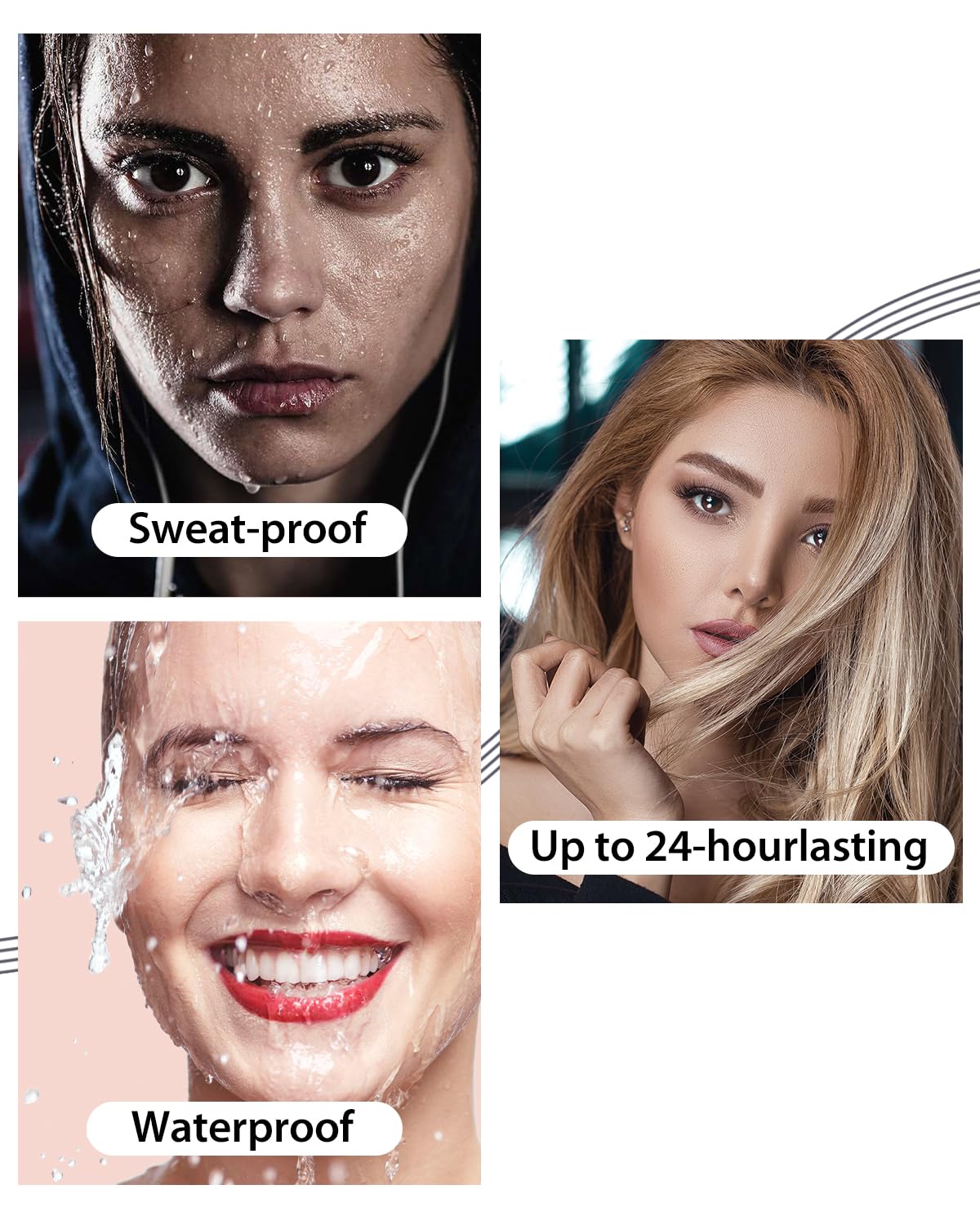 NaSeny Microblading Eyebrow Pen with 4 Micro-Fork Tips Applicator,Waterproof Liquid Eyebrow Pencil Tattoo Ink Brow Pen Creates Natural Hair Like Eyebrows Smudge-Proof Eye Makeup Last 24H (Dark Brown)