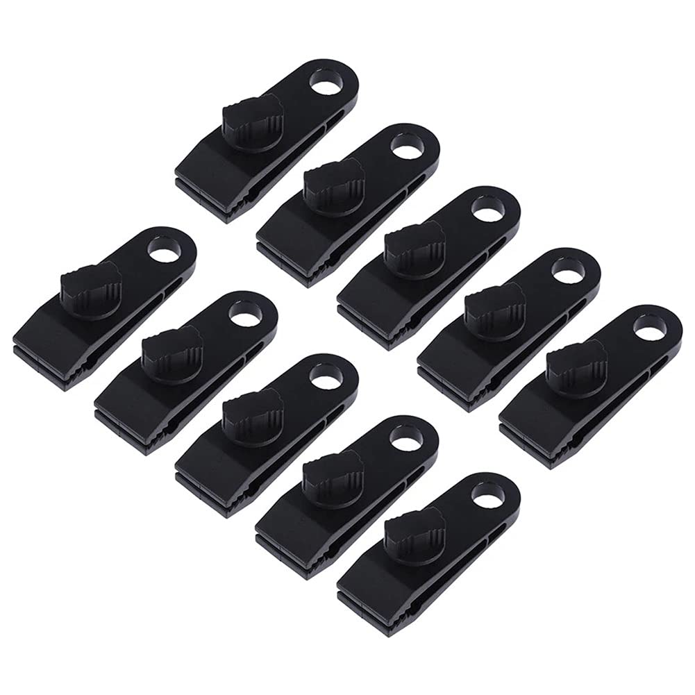 LMMDDP 10pcs Clips Heavy Duty Durable Premium Lock Grip Awning Clamp for Canopies Camping Tarps Caravan