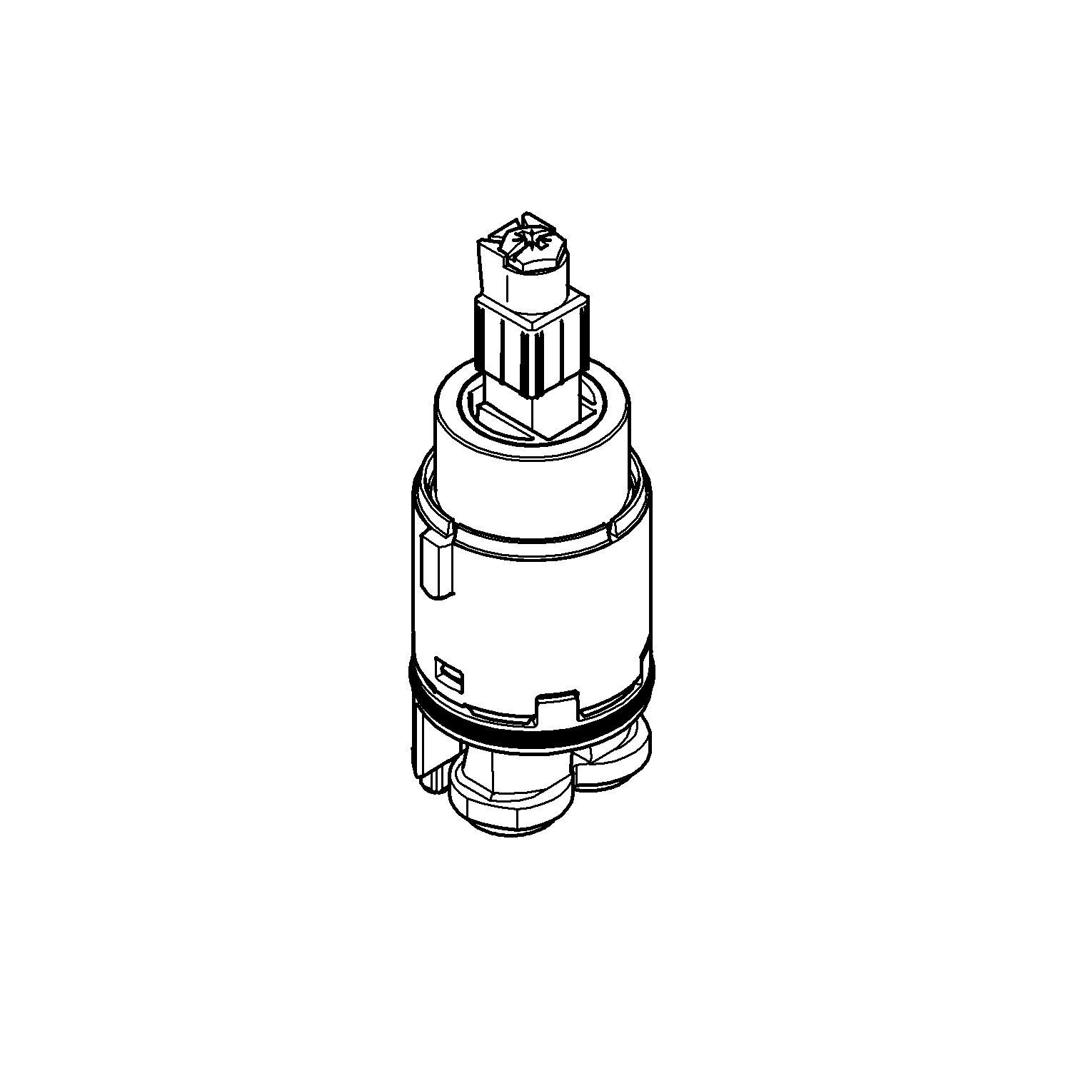 Grohe 46580000 Allure Brilliant Cartridge Center Set, No Finish